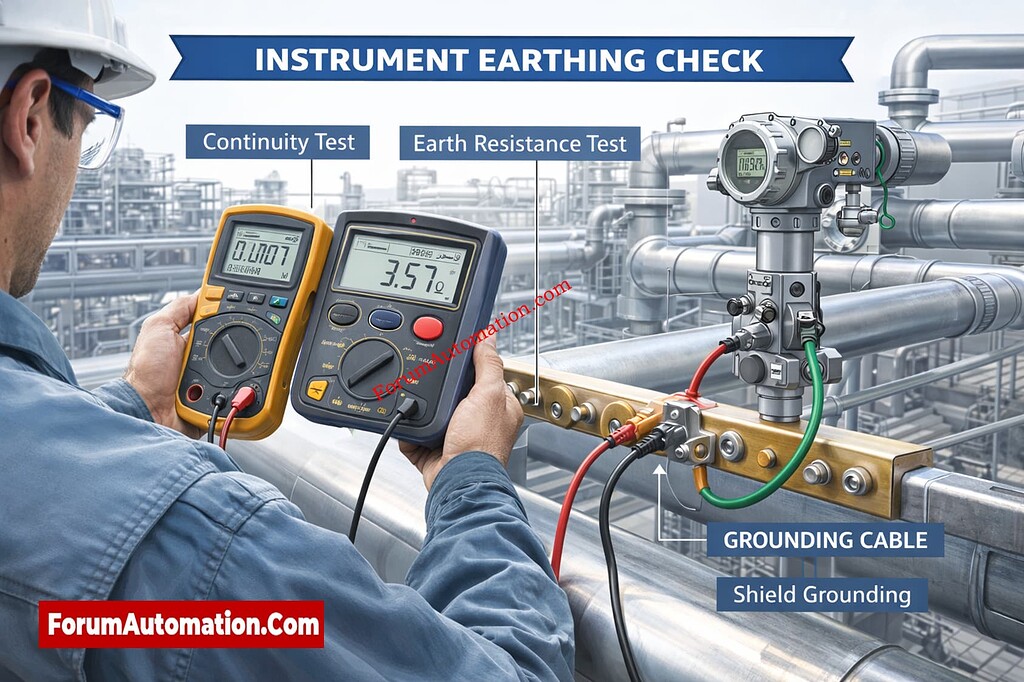 How to check instrument earthing? - Field Instrumentation - Industrial ...