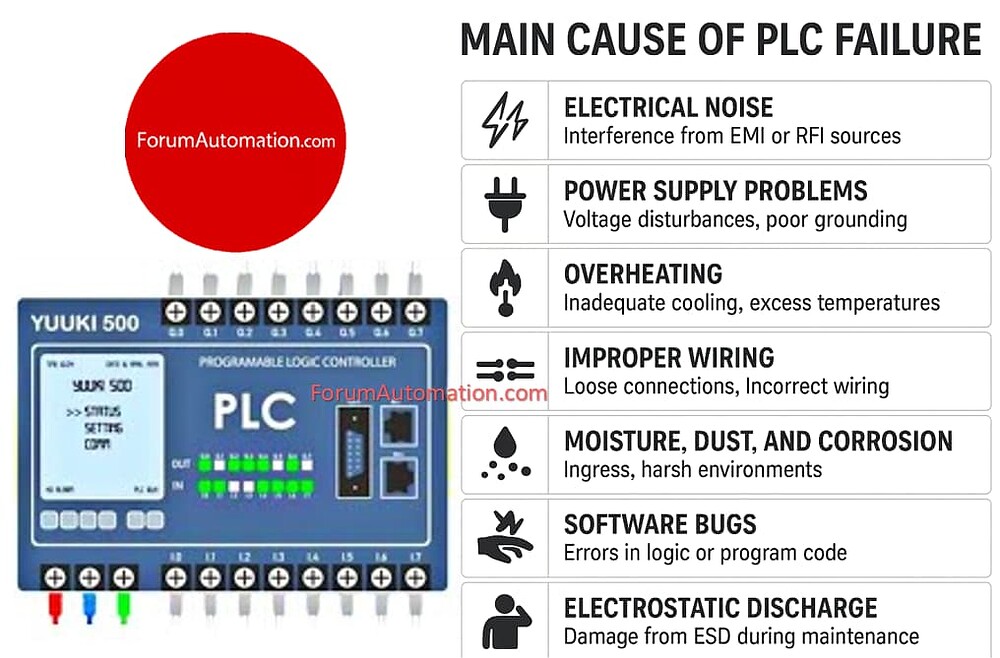 What is the main cause of PLC failure? - PLC (Programmable Logic ...