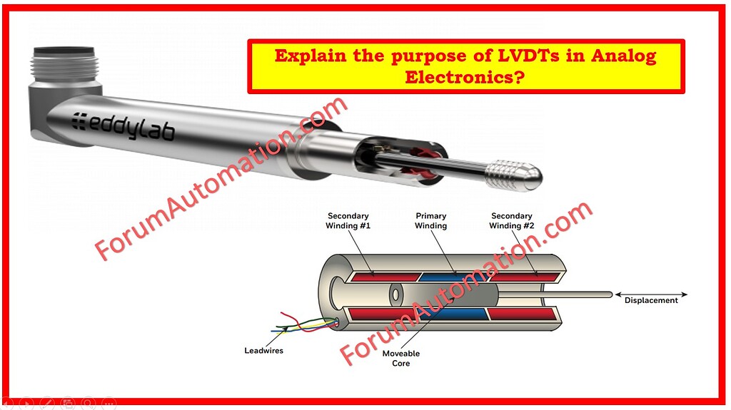 Explain the purpose of LVDTs in Analog Electronics? - Electrical ...