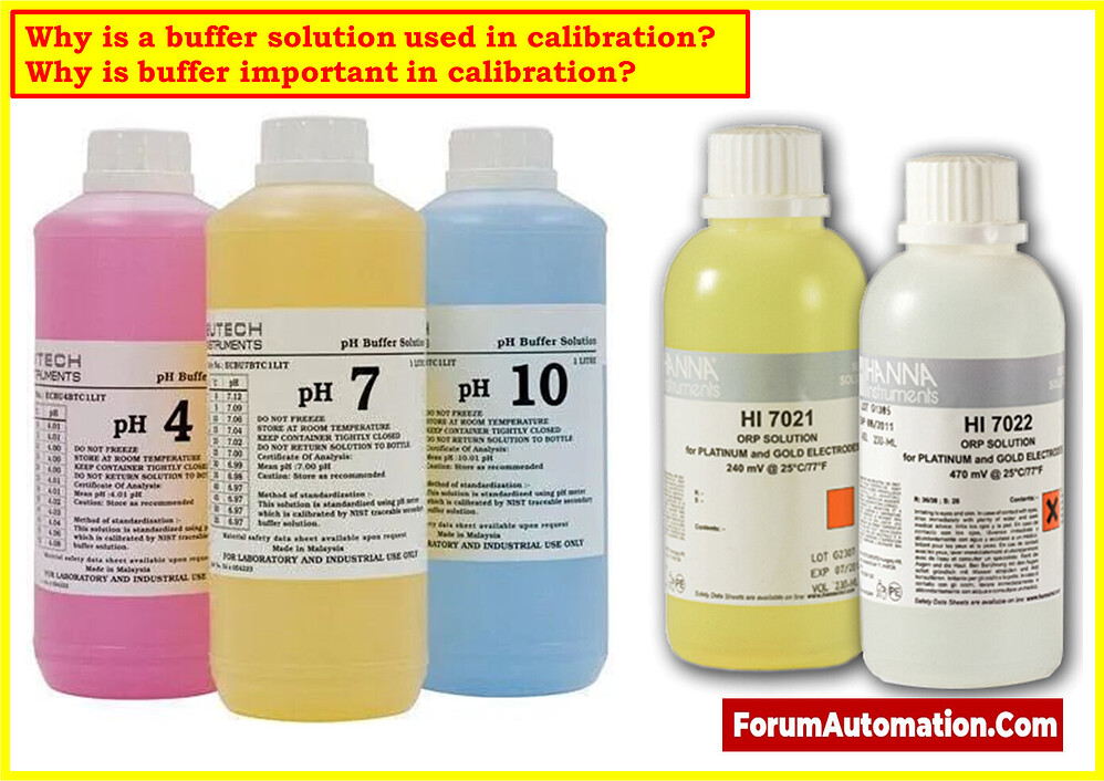 Why is a buffer solution used in calibration? Why is buffer important ...