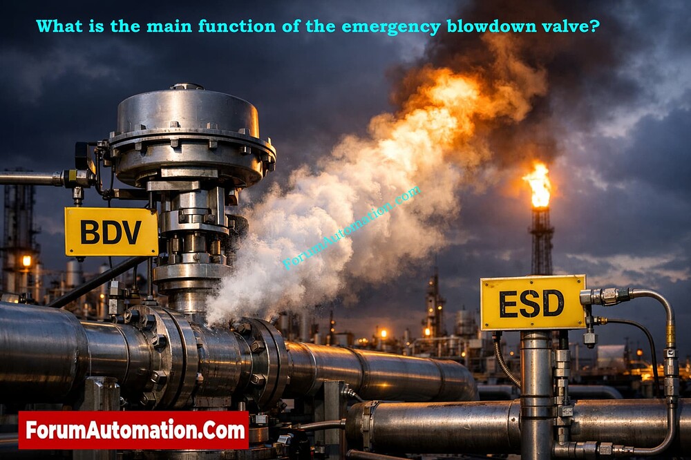 What is the main function of the emergency blowdown valve? - Valves ...