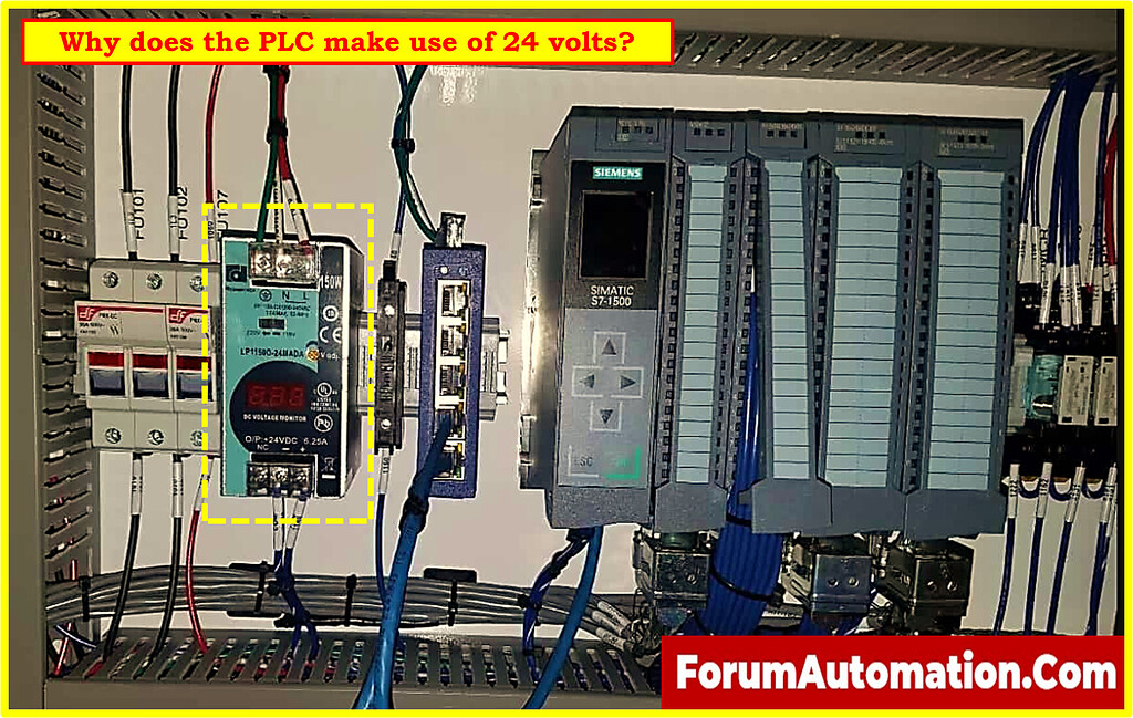 Why does the PLC make use of 24 volts? - PLC (Programmable Logic ...