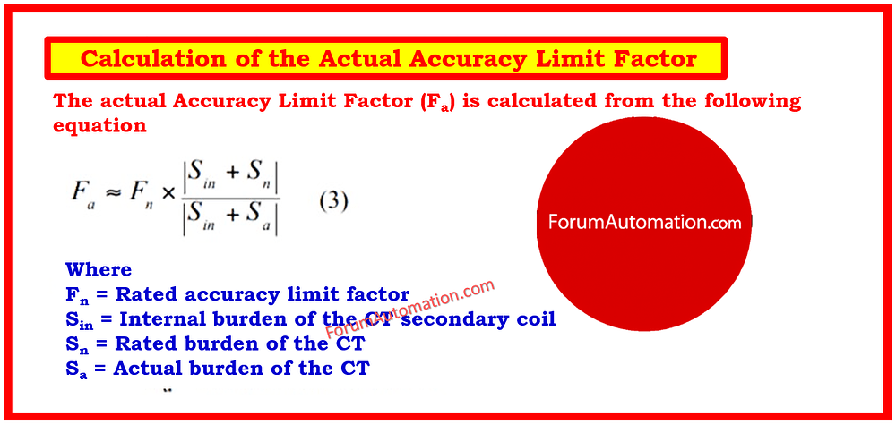 What is Accuracy Limit Factor(ALF) of CT? - Electrical - Industrial ...
