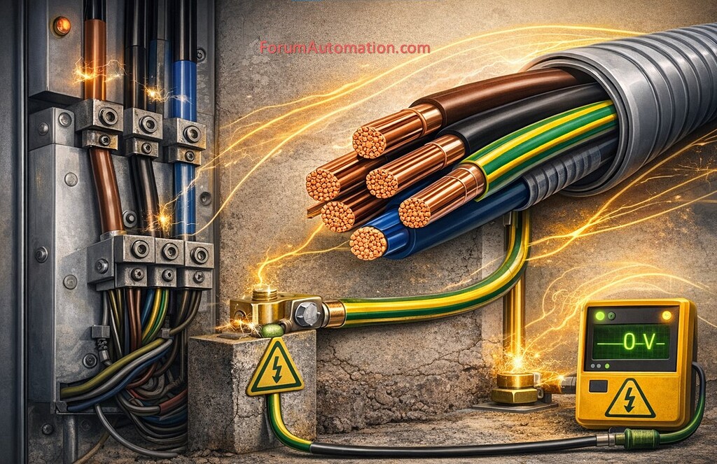 Why We Run Earth (Ground) Cable with Each Phase Cable? - Electrical ...