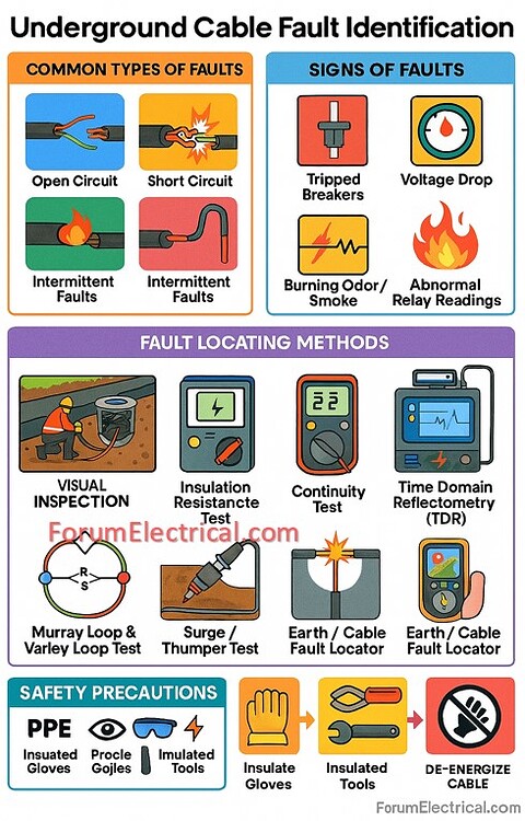 How to identify Underground Cable Faults? - Electrical - Industrial ...