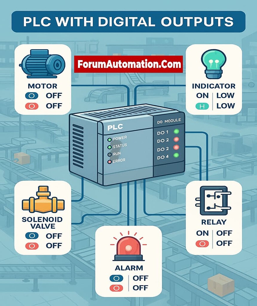 What are the digital outputs of PLC? - PLC (Programmable Logic ...