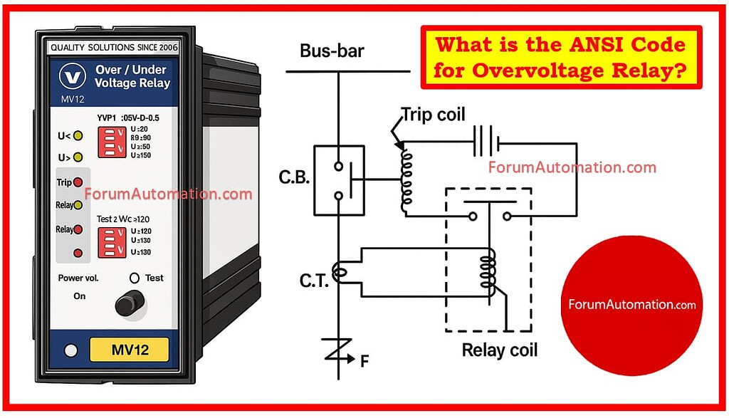 What is the ANSI Code for Overvoltage Relay? - Electrical - Industrial ...