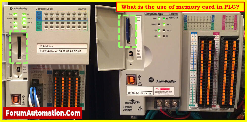 What is the use of memory card in PLC? - PLC (Programmable Logic ...