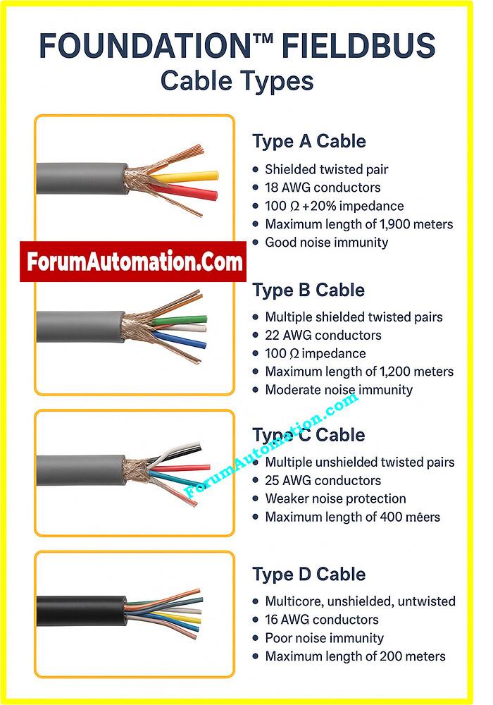 What type of cable is used for FOUNDATION fieldbus? - Industrial ...