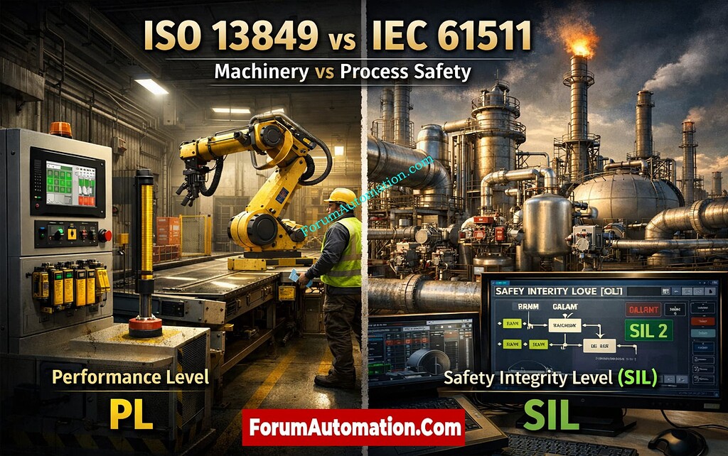 What is the difference between ISO 13849 and IEC 61511 ...