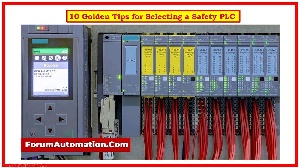 10 Golden Tips for Selecting a Safety PLC - PLC (Programmable Logic ...