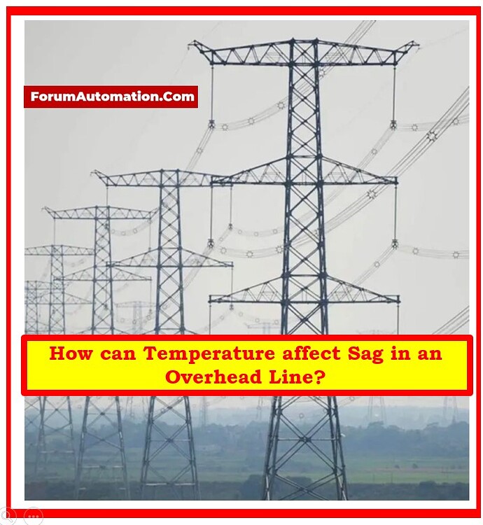 How can Temperature affect Sag in an Overhead Line? - Electrical ...