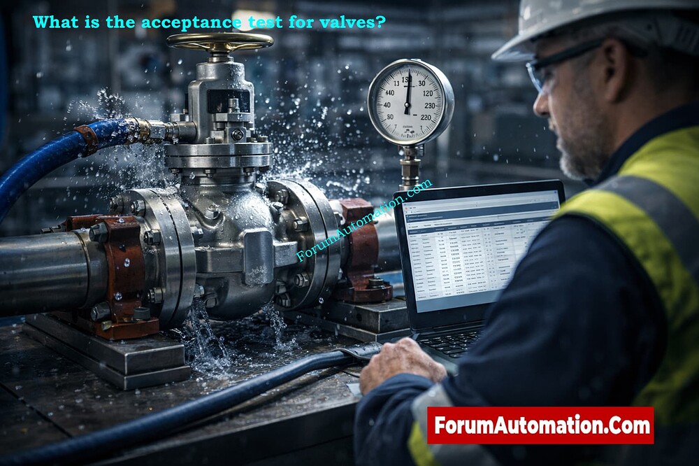 What is the acceptance test for valves? - Field Instrumentation ...