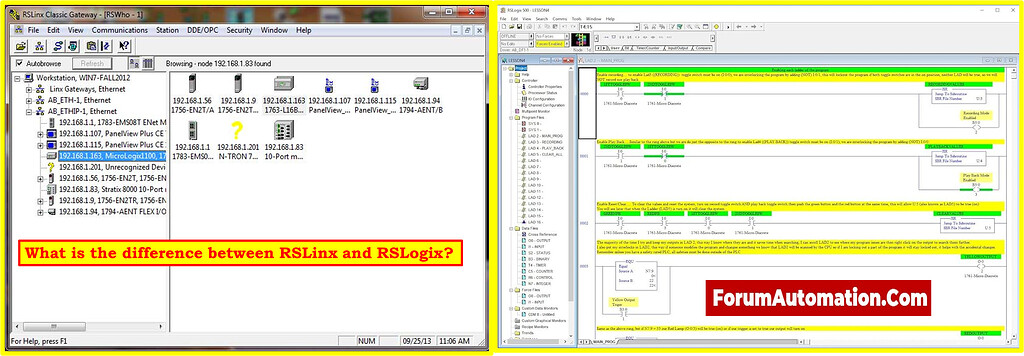 What is the difference between RSLinx and RSLogix? - Allen Bradly ...