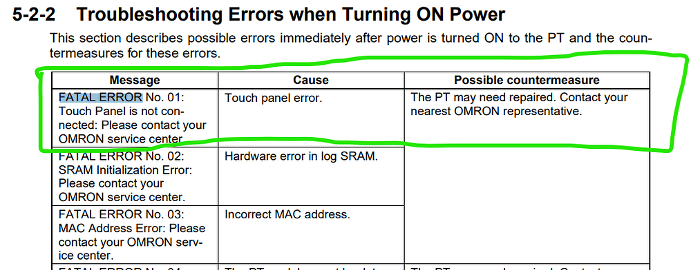HMI NS omron fatal error no 1 - Electrical - Industrial Automation, PLC ...