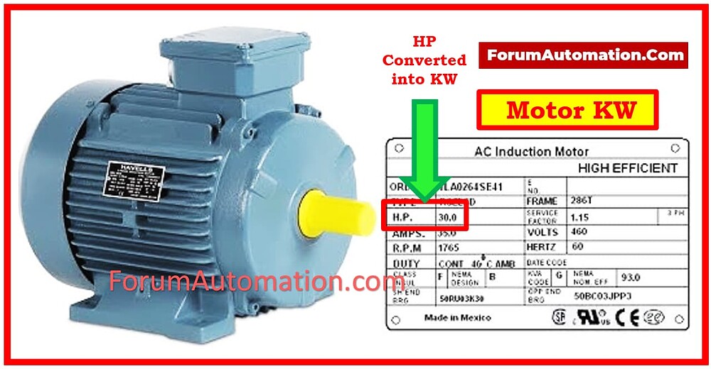 How to Calculate Motor kW? - Electrical - Industrial Automation, PLC ...